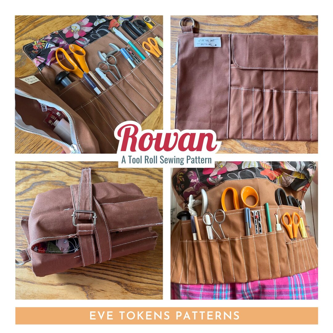 Rowan Tool Roll Sewing Pattern – DIY Craft & Artist Pen Roll Organizer ...