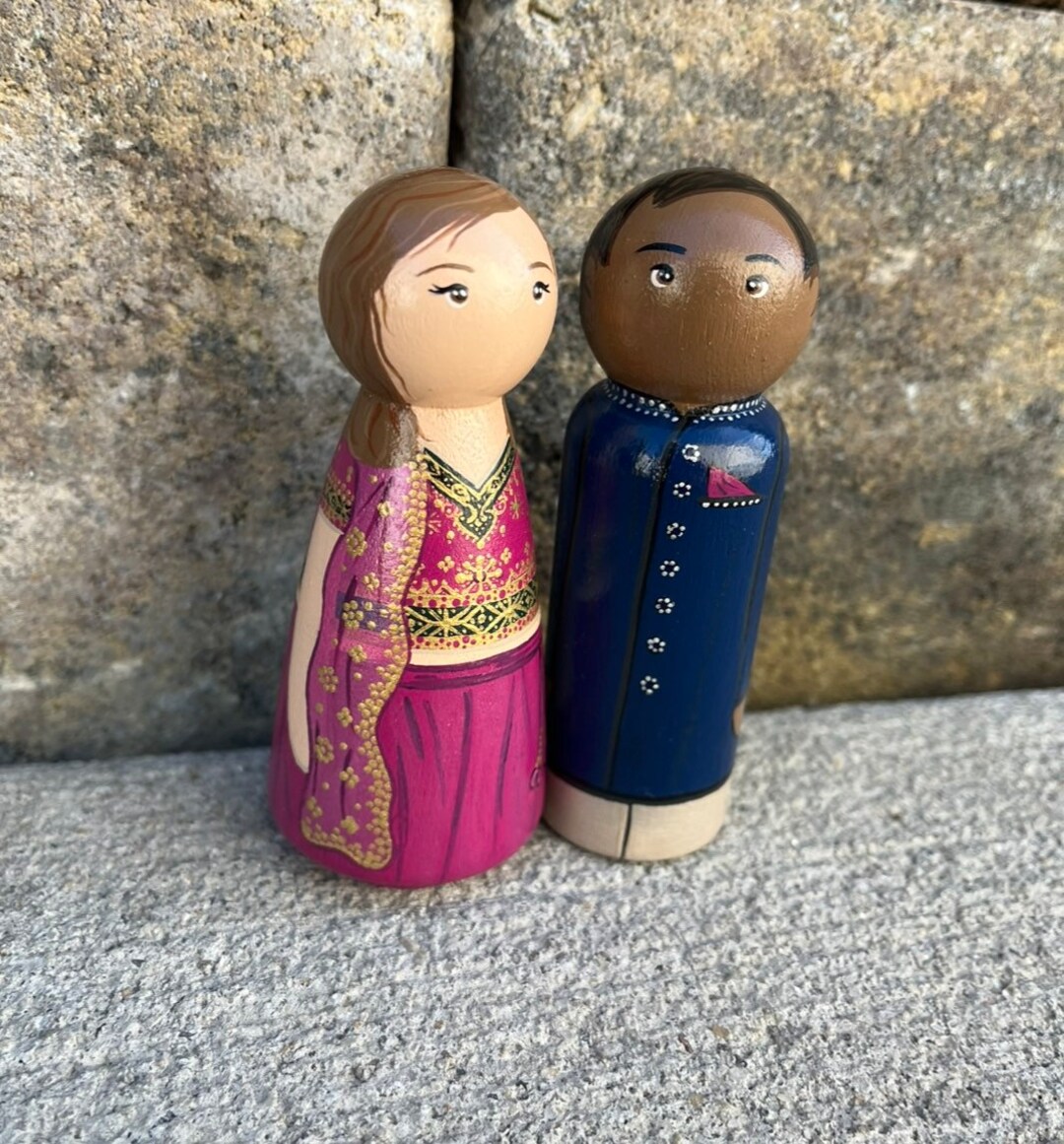 Custom Wooden Peg Doll, Peg Doll, Custom Peg Family, Peg People, Wooden ...