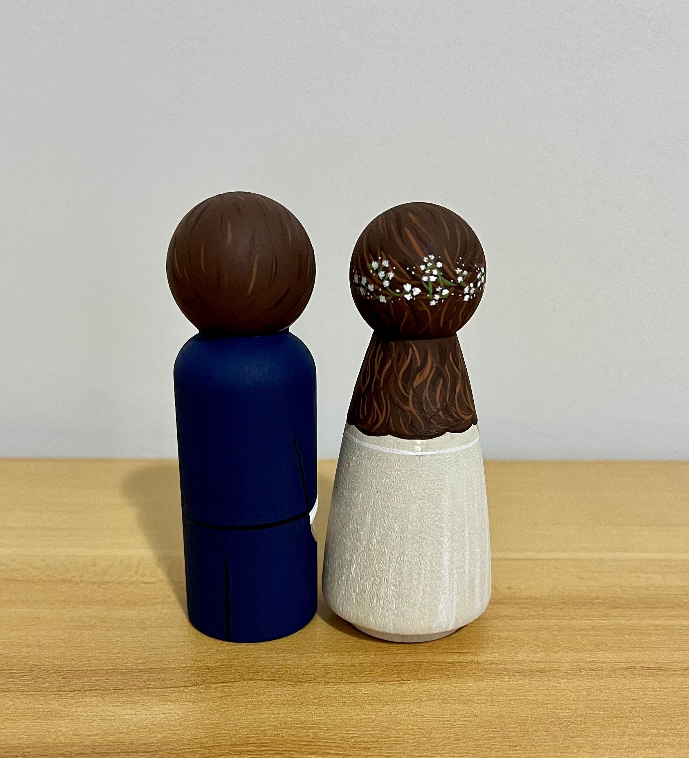 Custom Wooden Peg Doll, Peg Doll, Custom Peg Family, Peg People, Wooden ...