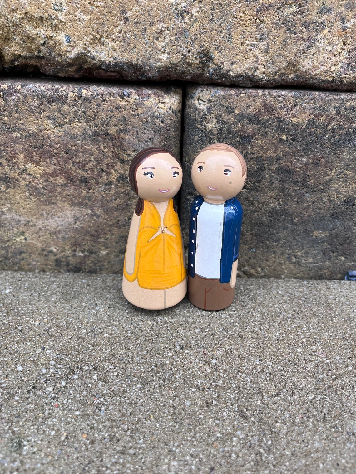 Custom Wooden Peg Doll, Peg Doll, Custom Peg Family, Peg People, Wooden ...