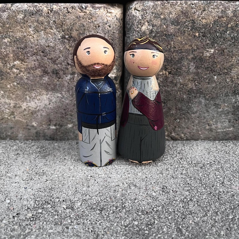 Wooden Peg Doll Couples - Etsy