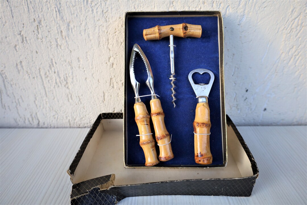 Bar Set , Openers With Wooden Handles, Nutcracker , Kitchen Set, Retro ...