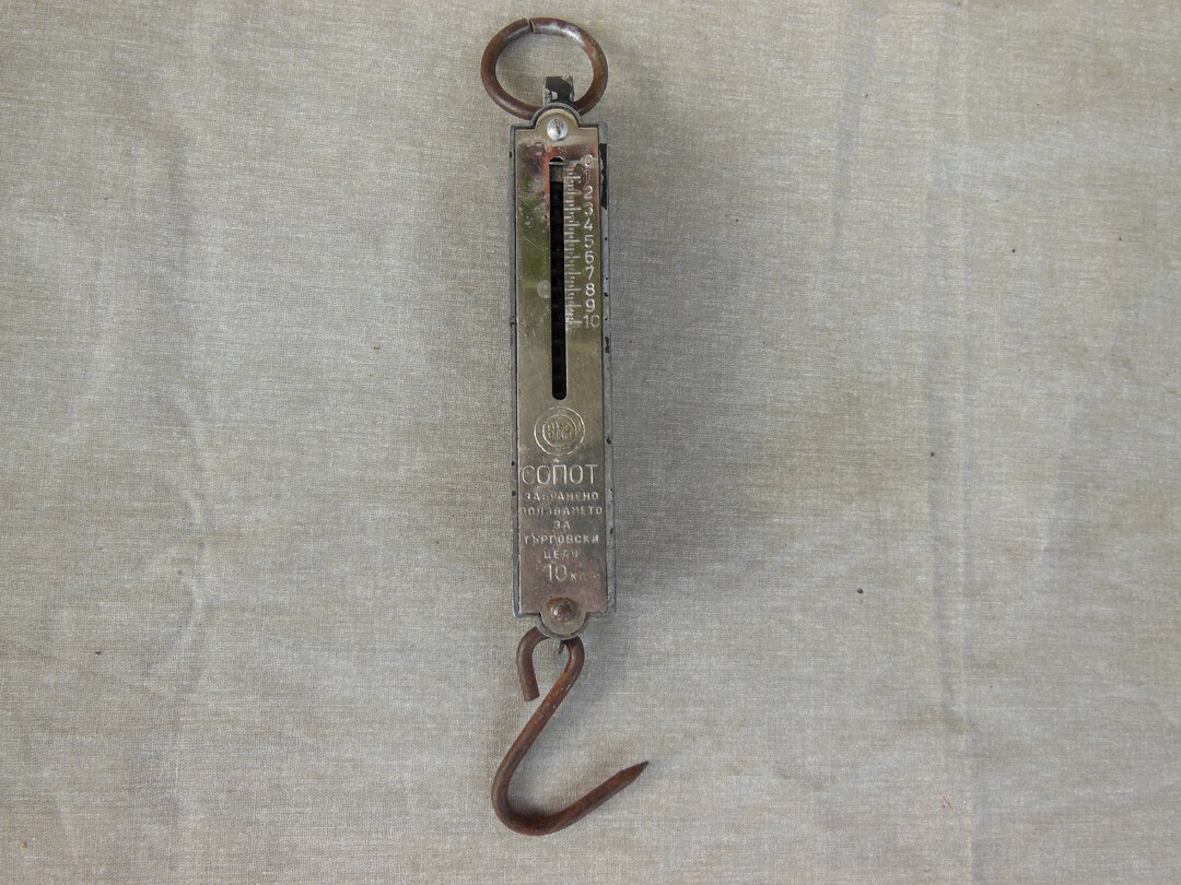 Scales , Vintage Scales , Metal Hand Weights , Hand Scales , Hanging ...
