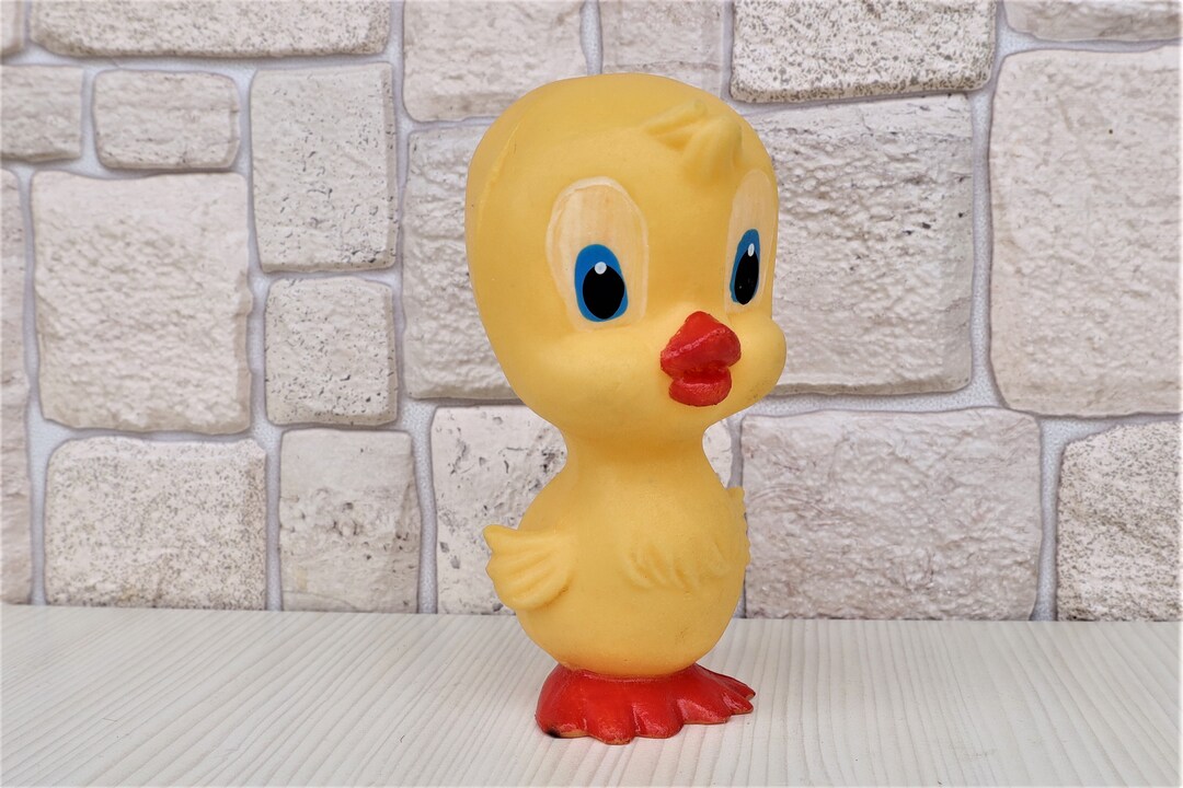 Duck , Rubber Toy Duck , Vintage Russian Rubber Toy , Easter Decoration ...