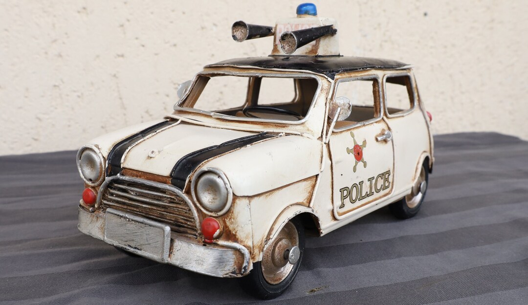 Metal Model of Retro Car , Retro Police Car , Collector's Item - Etsy