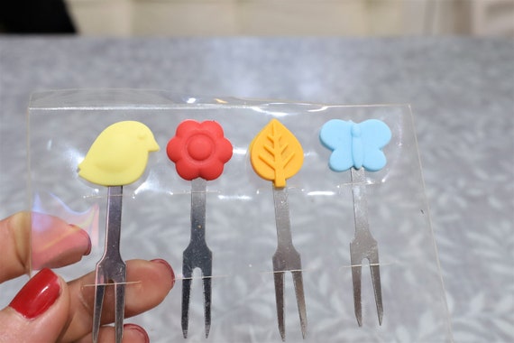 Bite Forks Vintage Cocktail Forks Bite Set Party | Etsy