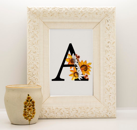 Monogram Letter A Digital Download Nursery Letter - Etsy