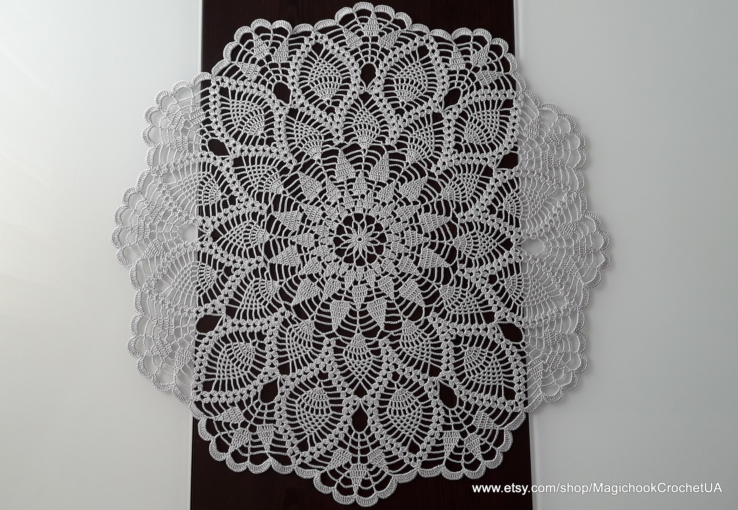 Crochet Doily Pattern Diagram Only Home Vintage Decor - Etsy