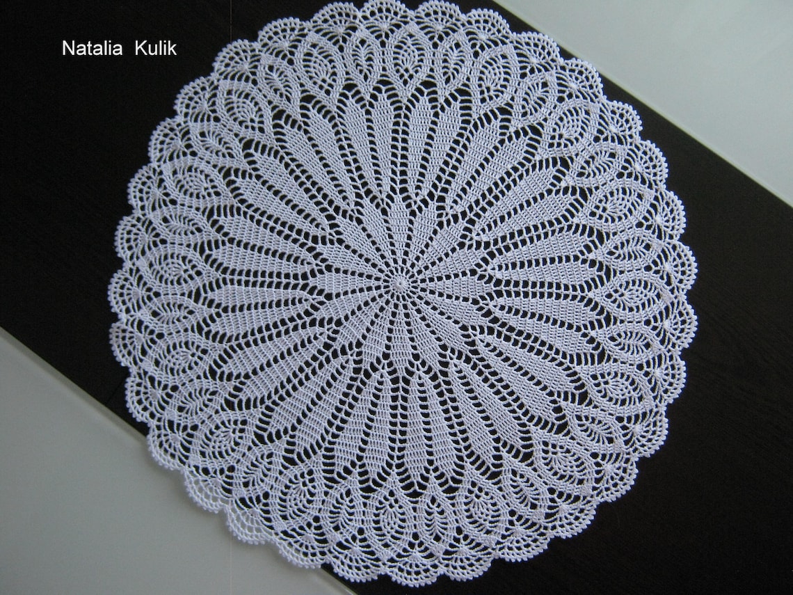 Crochet Doily Crochet Napkin White Doily Lace Napkin Home | Etsy