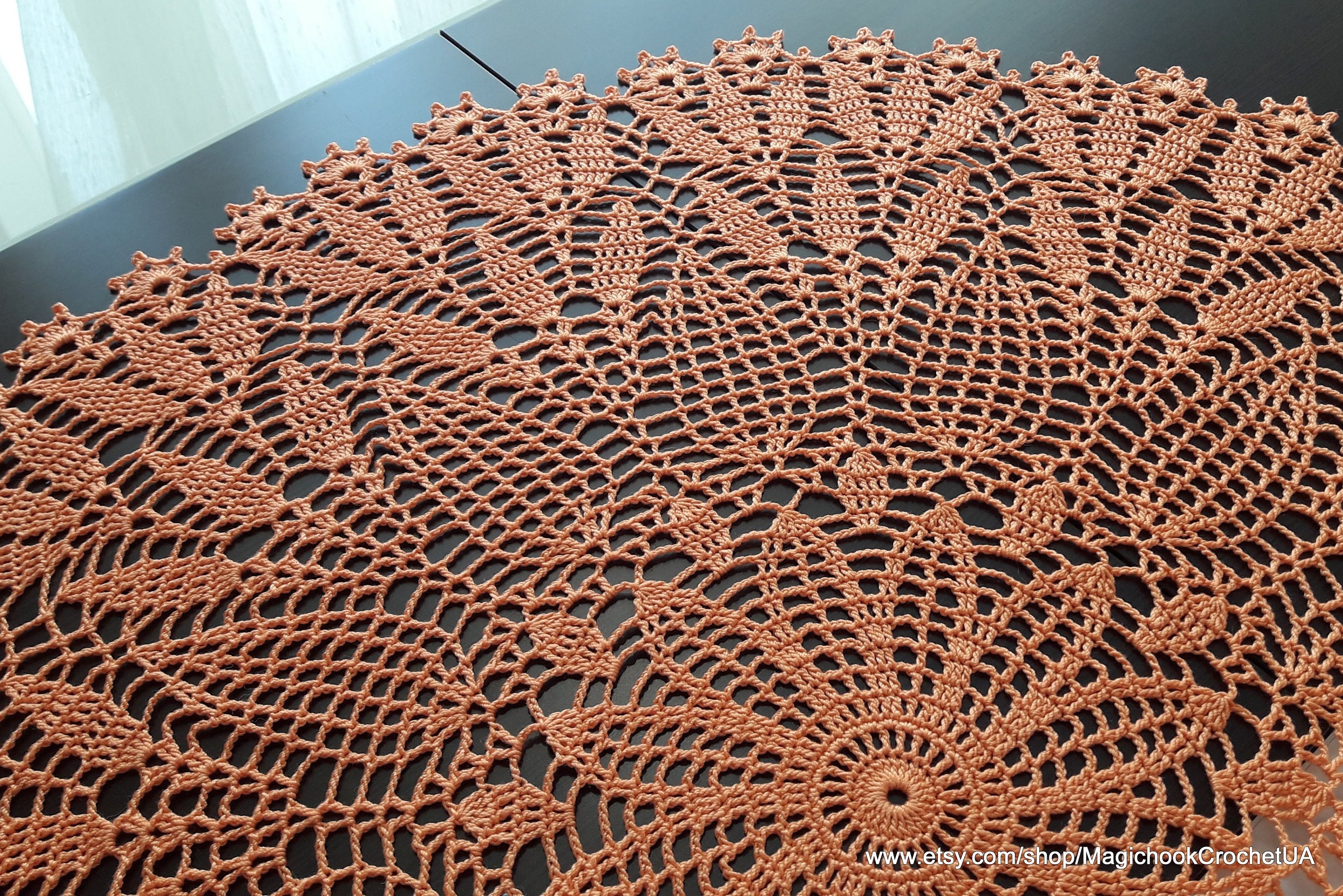 Crochet Large Doily Pattern Diagram Only Digital PDF Home - Etsy