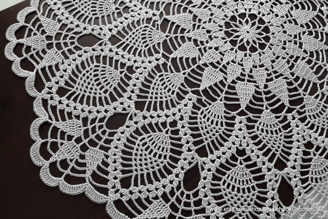Crochet Doily Pattern Diagram Only Home Vintage Decor - Etsy