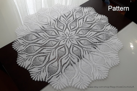 Single Pineapple Crochet Pattern Graph