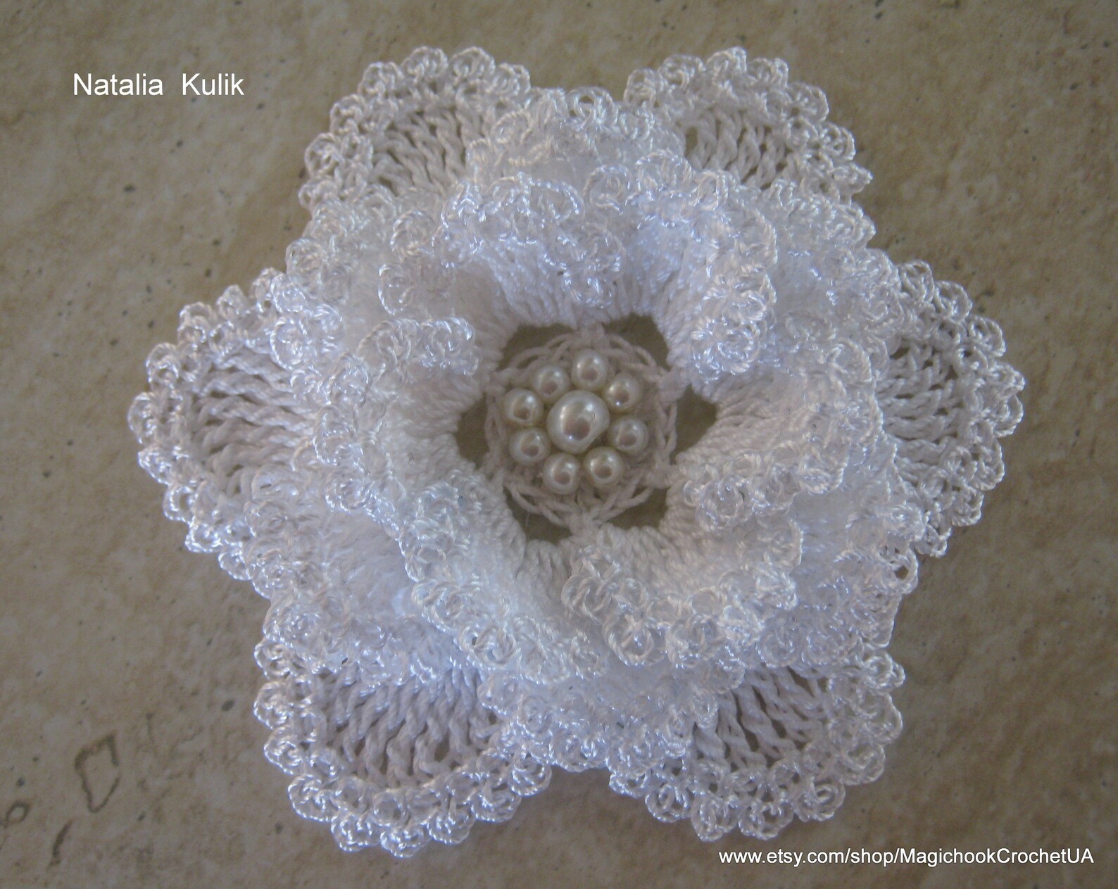 Crochet Flower Pattern PDF, Crochet Rose Pattern PDF, 3D, Bookmark ...