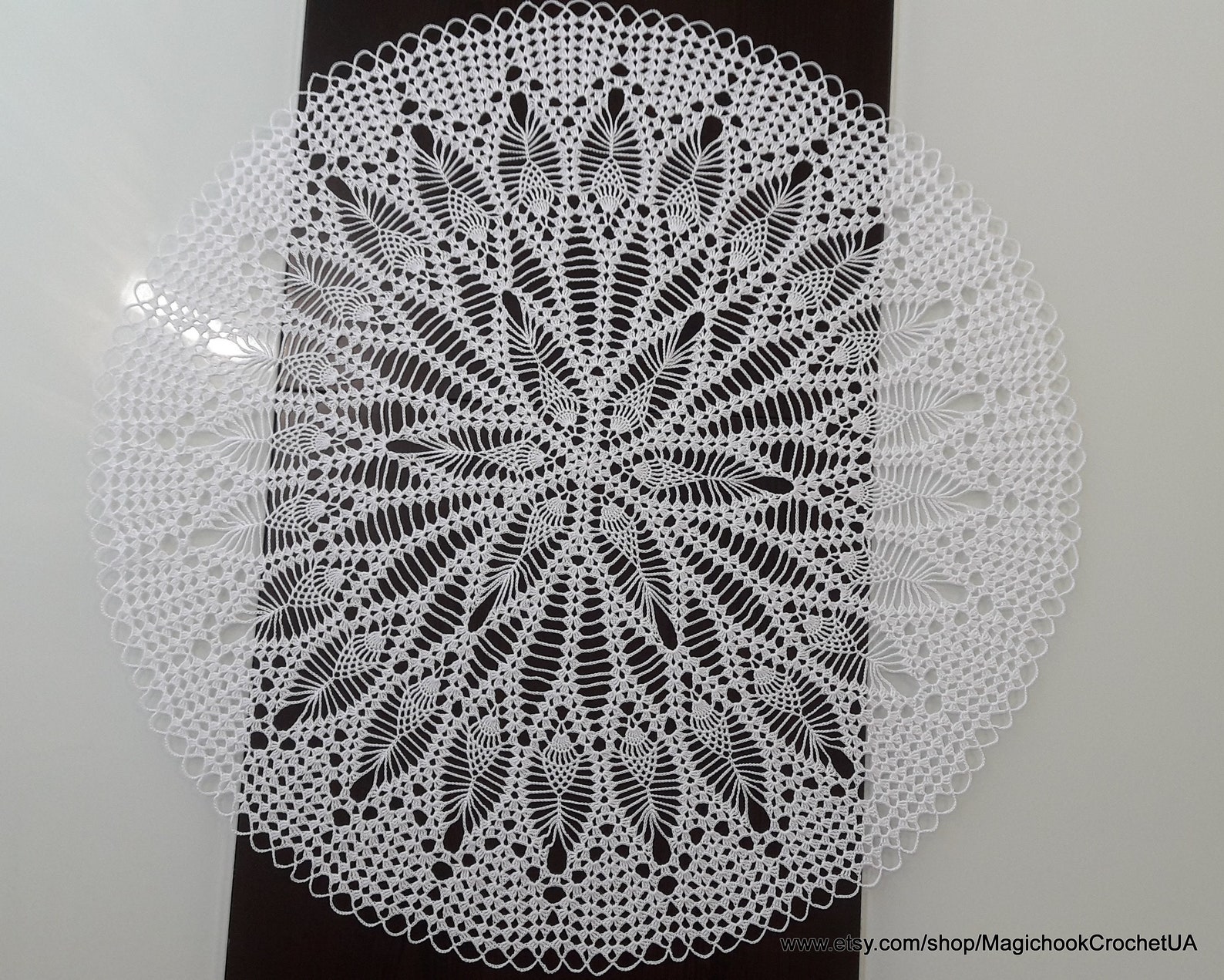 Crochet Doily Pattern Diagram Only. Crochet Table Centerpiece - Etsy