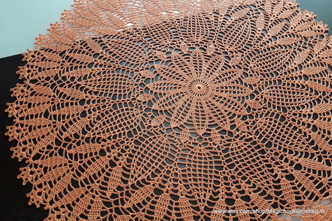 Crochet Large Doily Pattern Diagram Only Digital PDF Home - Etsy