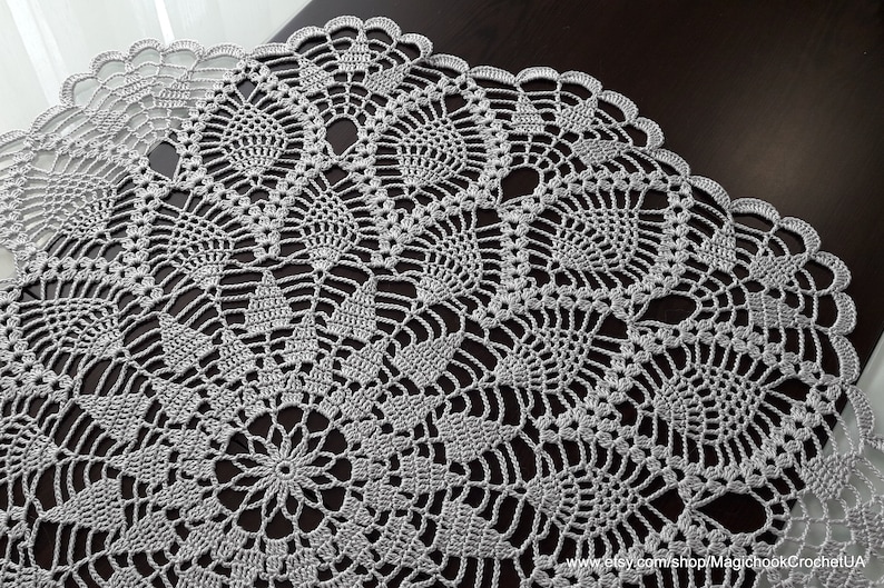 Crochet Doily Pattern Diagram Only Home Vintage Decor - Etsy
