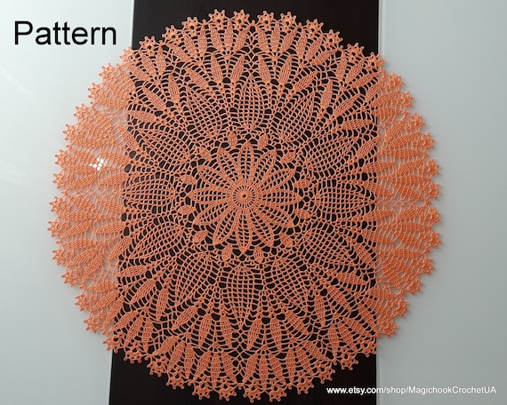Crochet Large Doily Pattern Diagram Only Digital PDF Home - Etsy