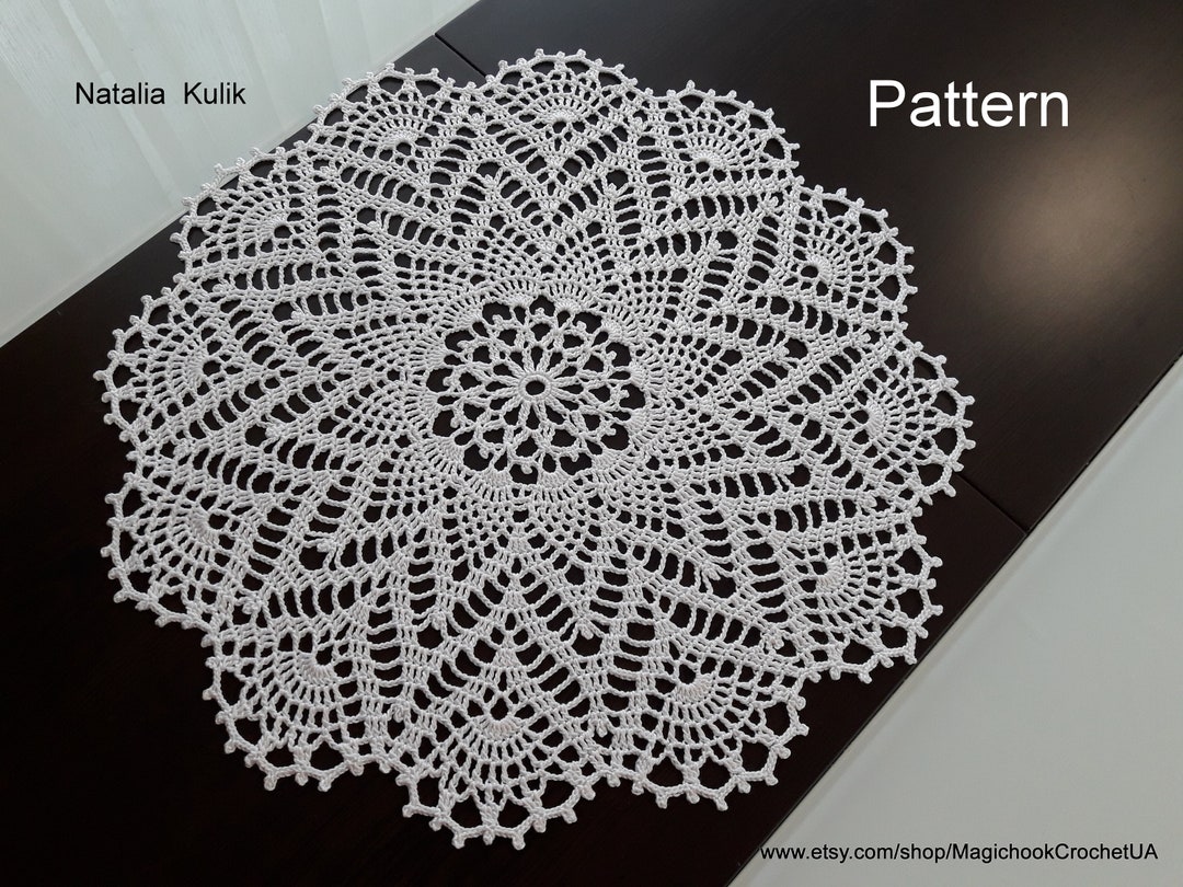 Digital PDF Crochet Doily Pattern Diagram Only, Home Vintage Decor ...