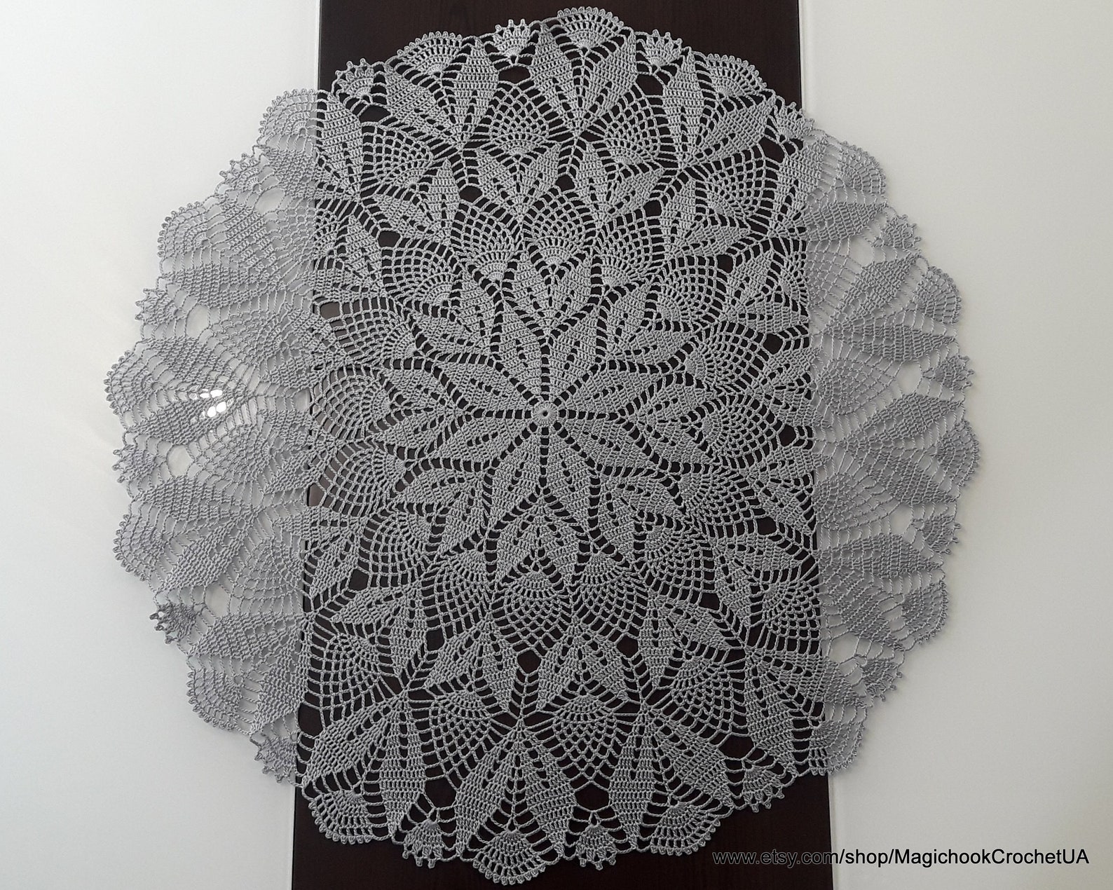 Crochet Doily Lace Napkin Round White Doilies Knitted Tablecloth Open ...