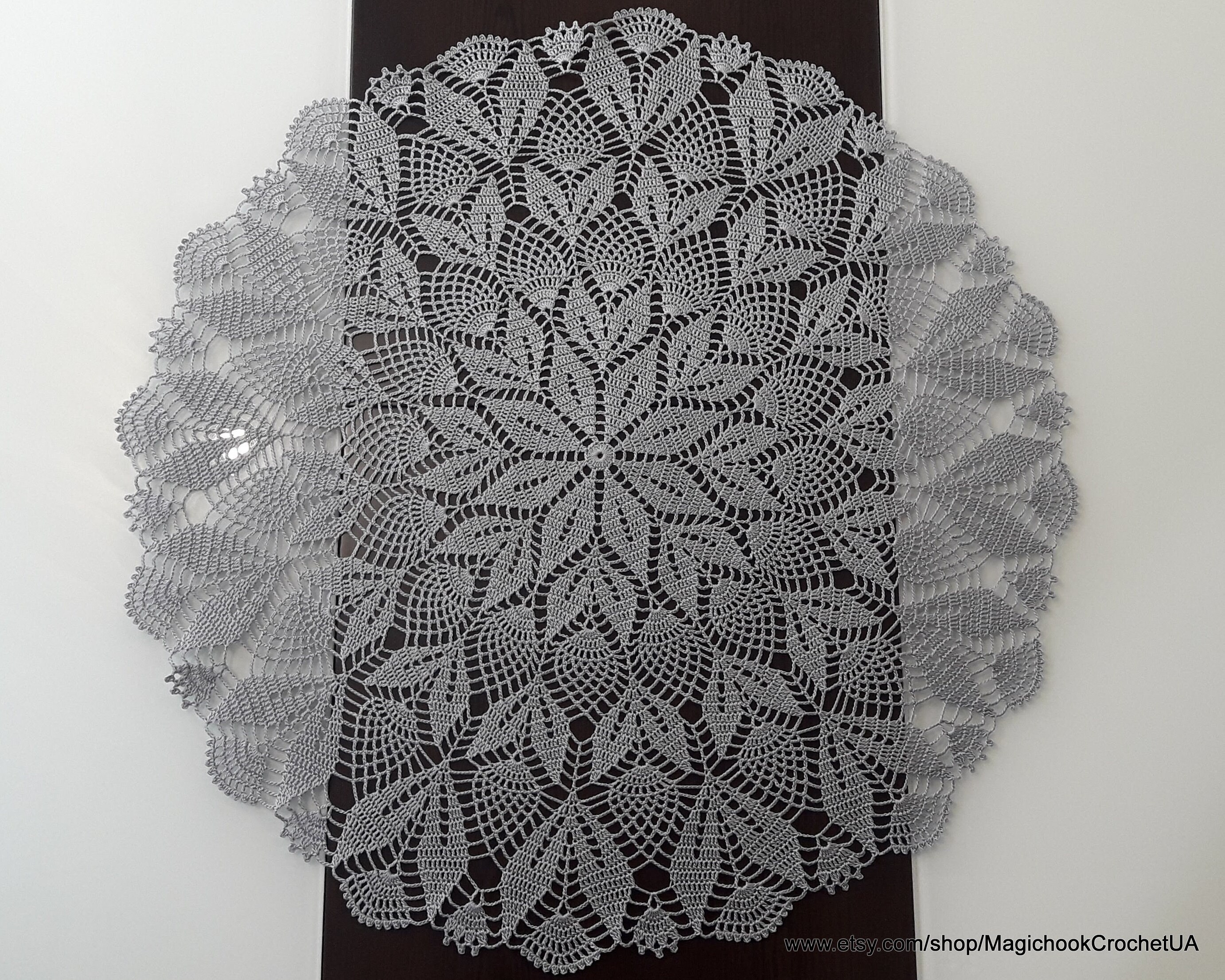 Crochet Doily Lace Napkin Round White Doilies Knitted - Etsy