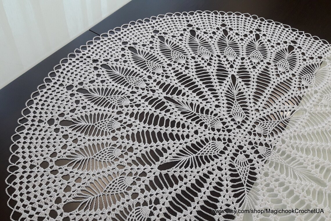 Crochet Doily Pattern Diagram Only. Crochet Table Centerpiece | Etsy