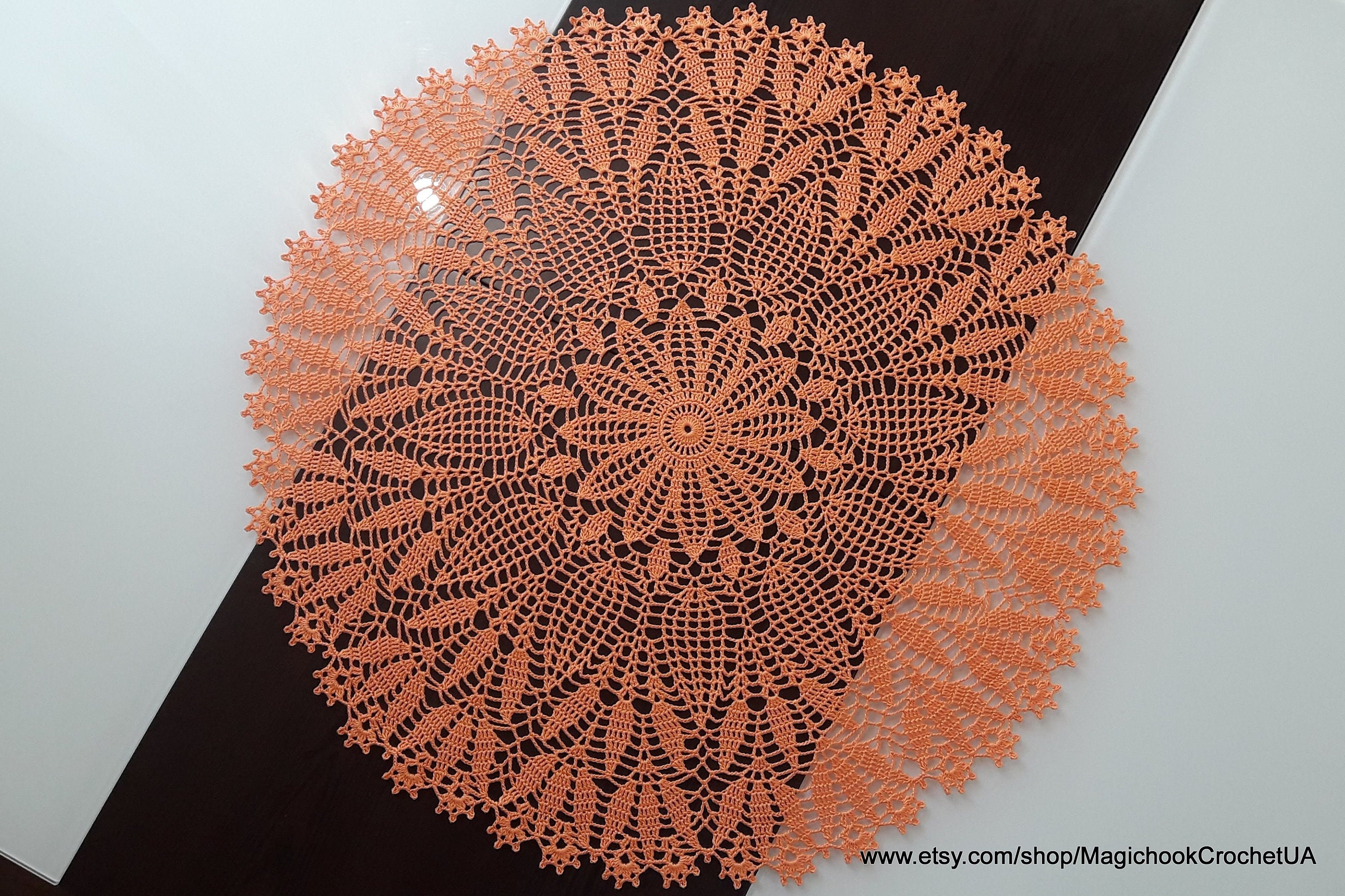 Crochet Large Doily Pattern Diagram Only Digital PDF Home - Etsy