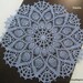 Crochet Doily, Round Blue Doilies, Lace Napkin, Knitted Doilies, Home ...