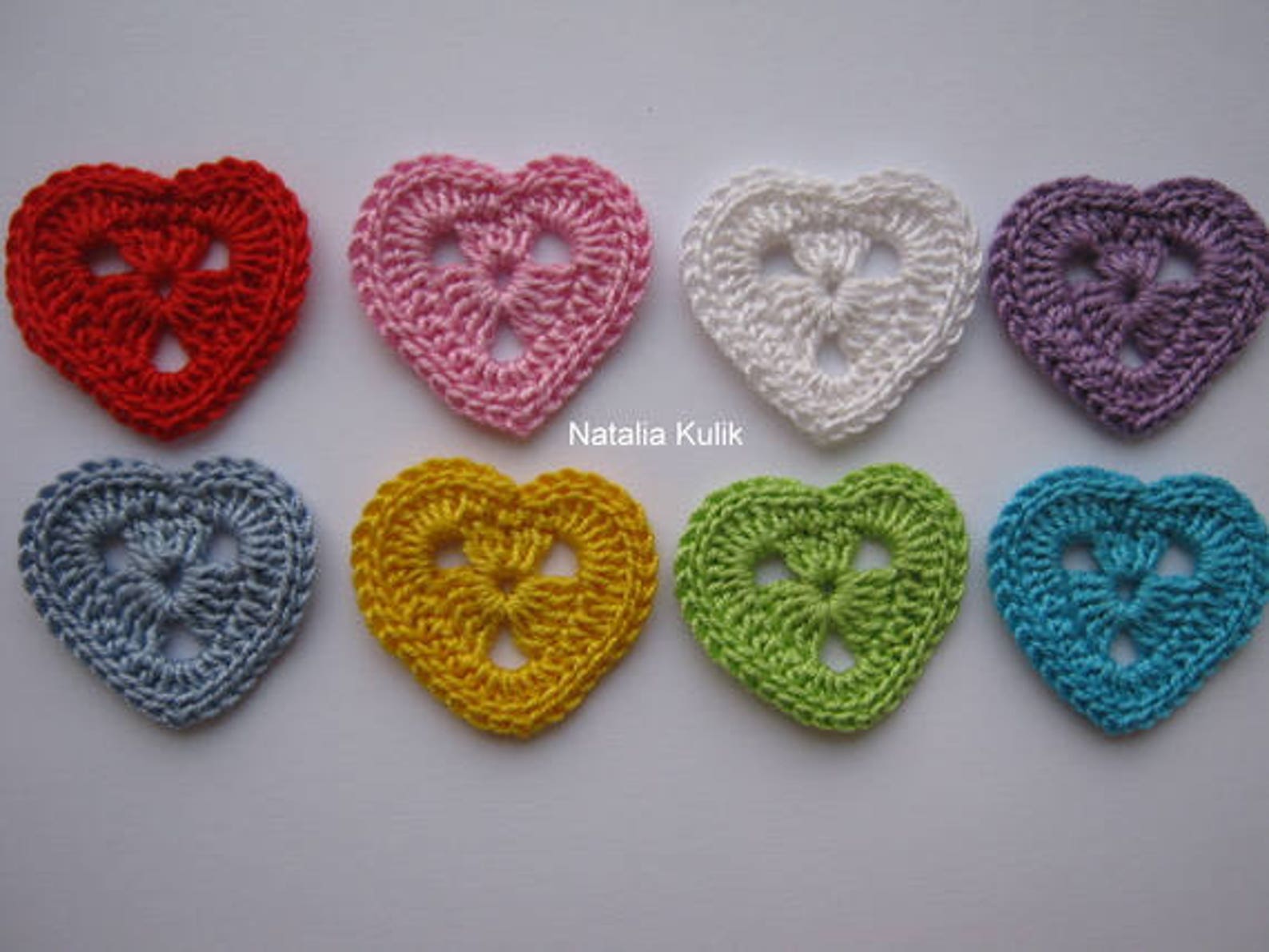 Сrochet Heart Pattern PDF Pattern Heart Аpplique Ornament | Etsy