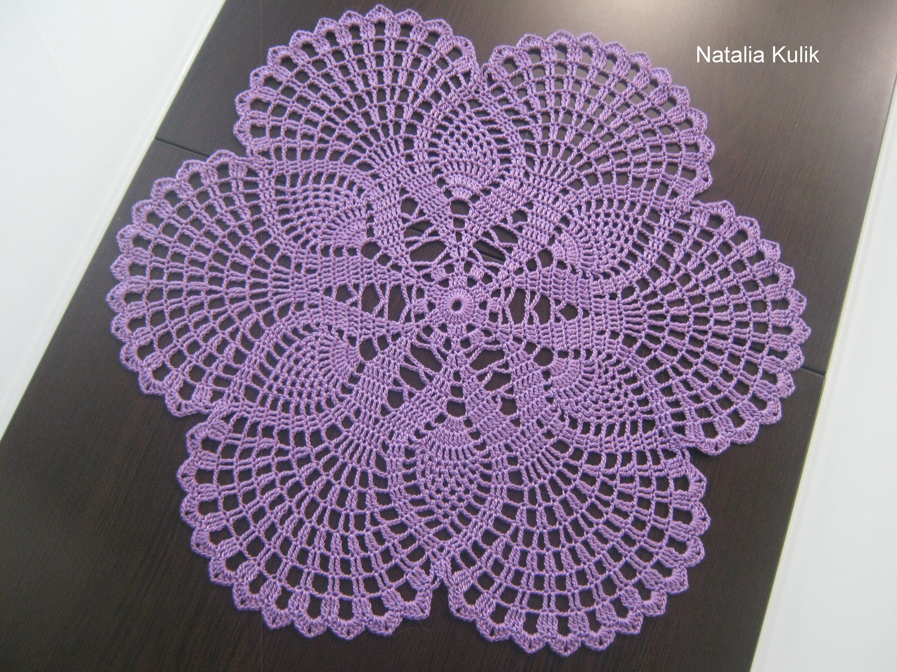 Crochet Doily Pattern Diagram Only PDF Chart Table Center - Etsy