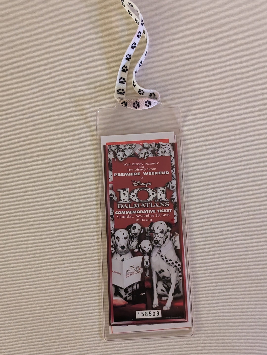 Disney Cast Member Exclusive 101 Dalmatians Movie Ticket and Lanyard - Etsy