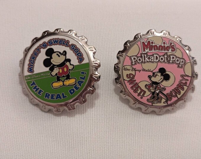 2003 Mickey and Minnie Soda Pop Bottle Cap Official Disney Pin Trading ...