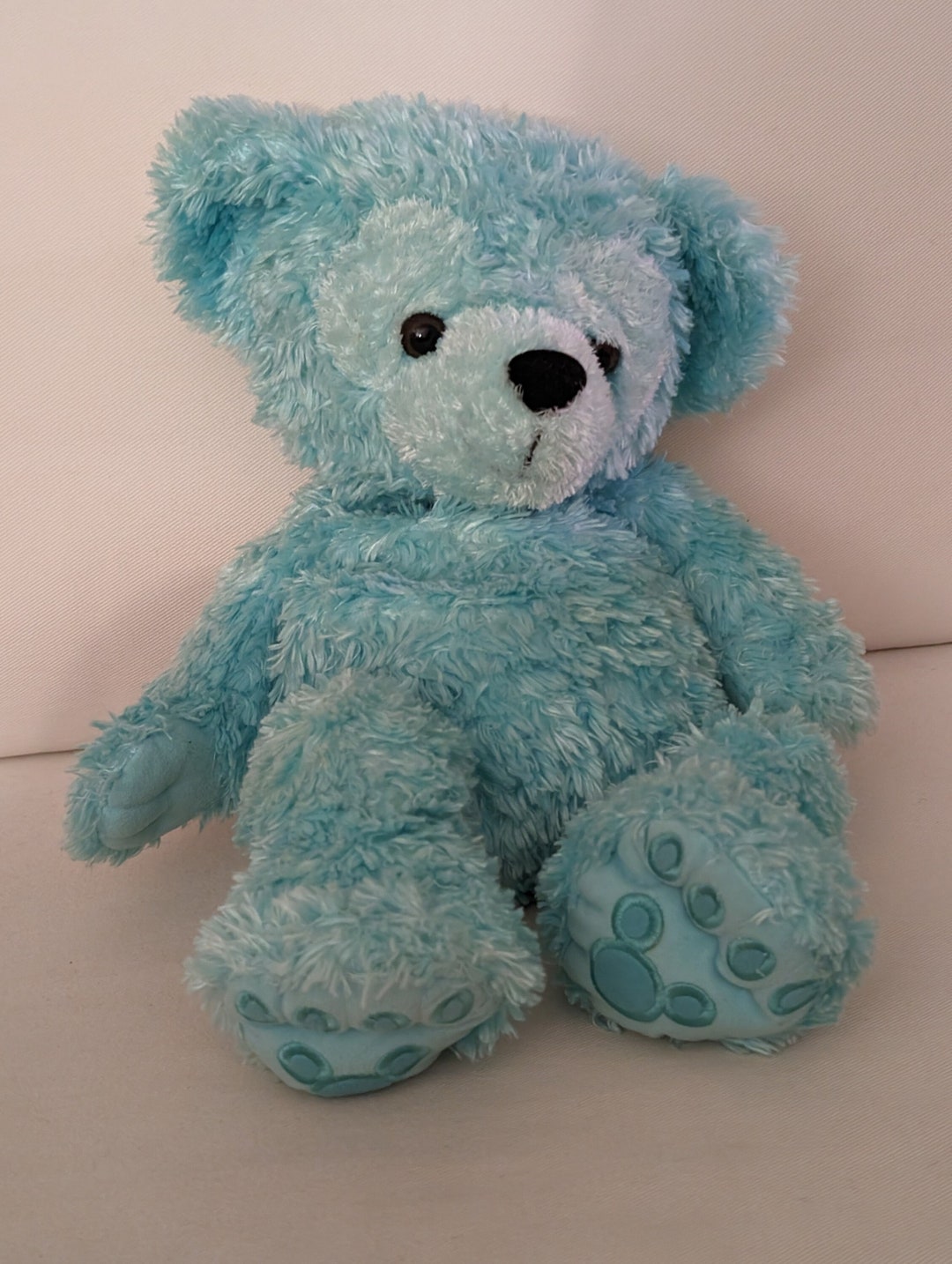 Disney Bear Pre-duffy Aqua Mint Plush Teddy Bear - Etsy