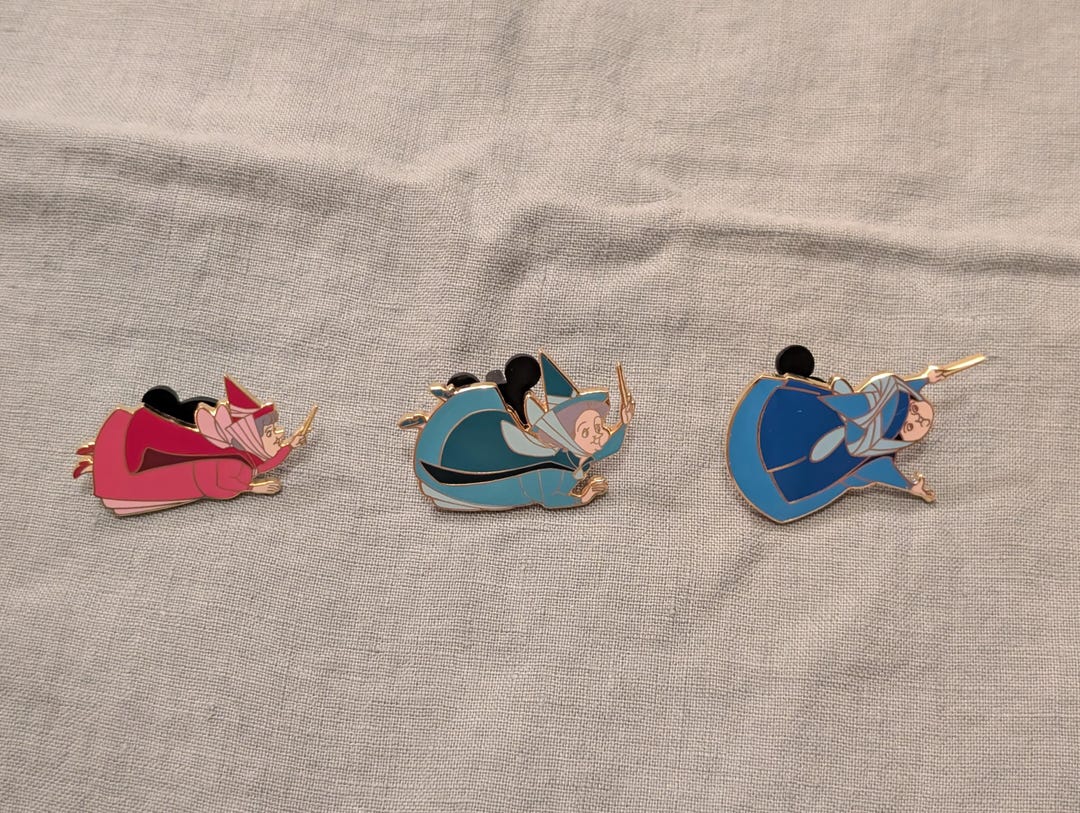 Sleeping Beauty Fairies Pin Trading Pin Set of 3 - Etsy