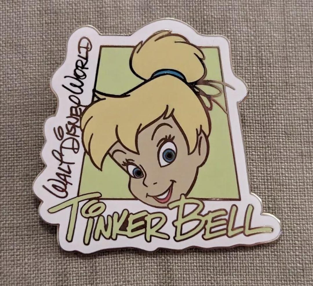 Tinkerbell Autograph Official Disney Trading Pin - Etsy