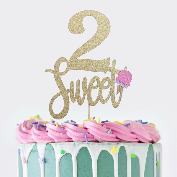 Cake Topper for 2nd Birthday - Etsy