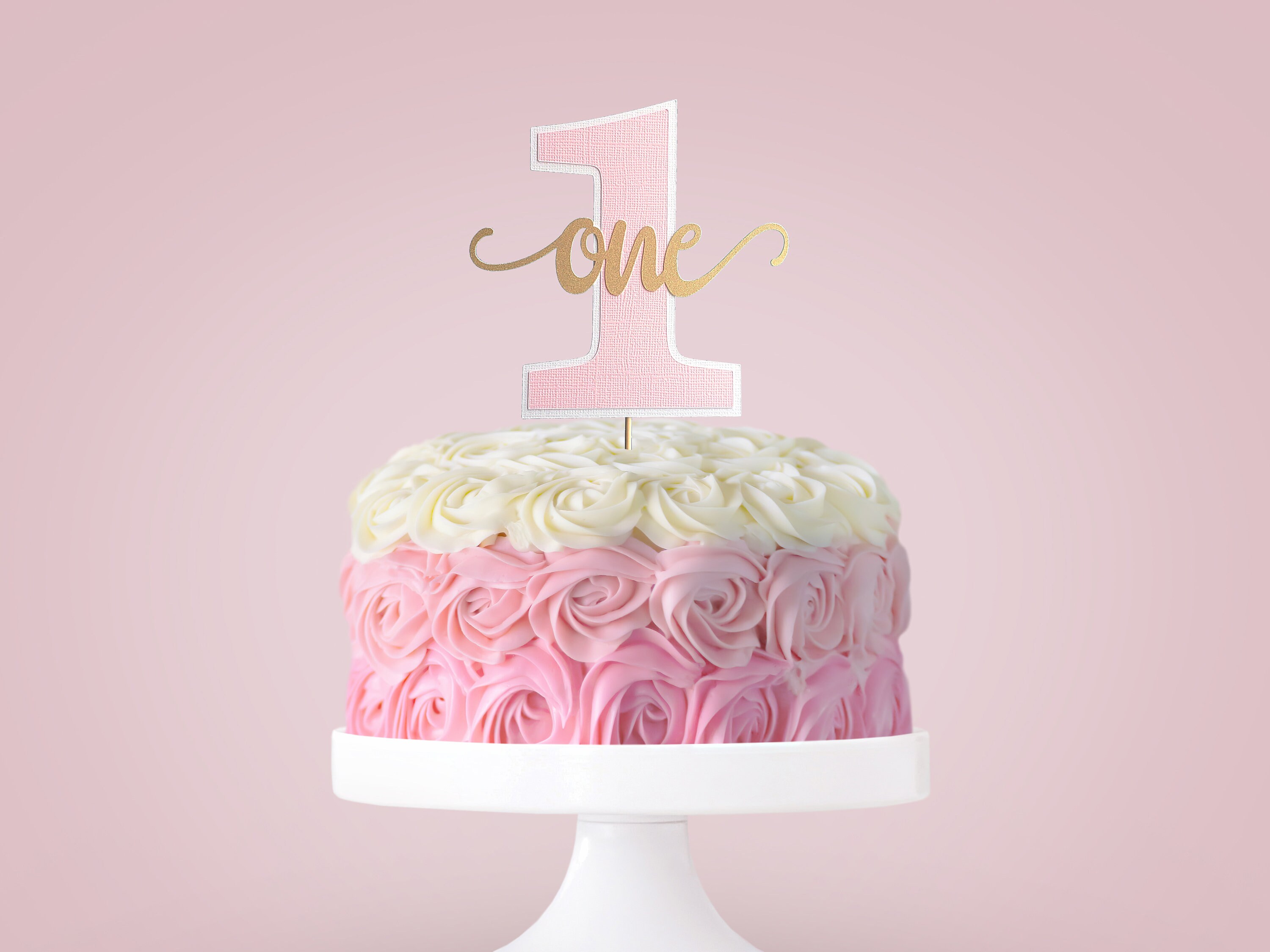 One Cake Topper/CakeTopper/1st Birthday Party/1 Cake | Etsy