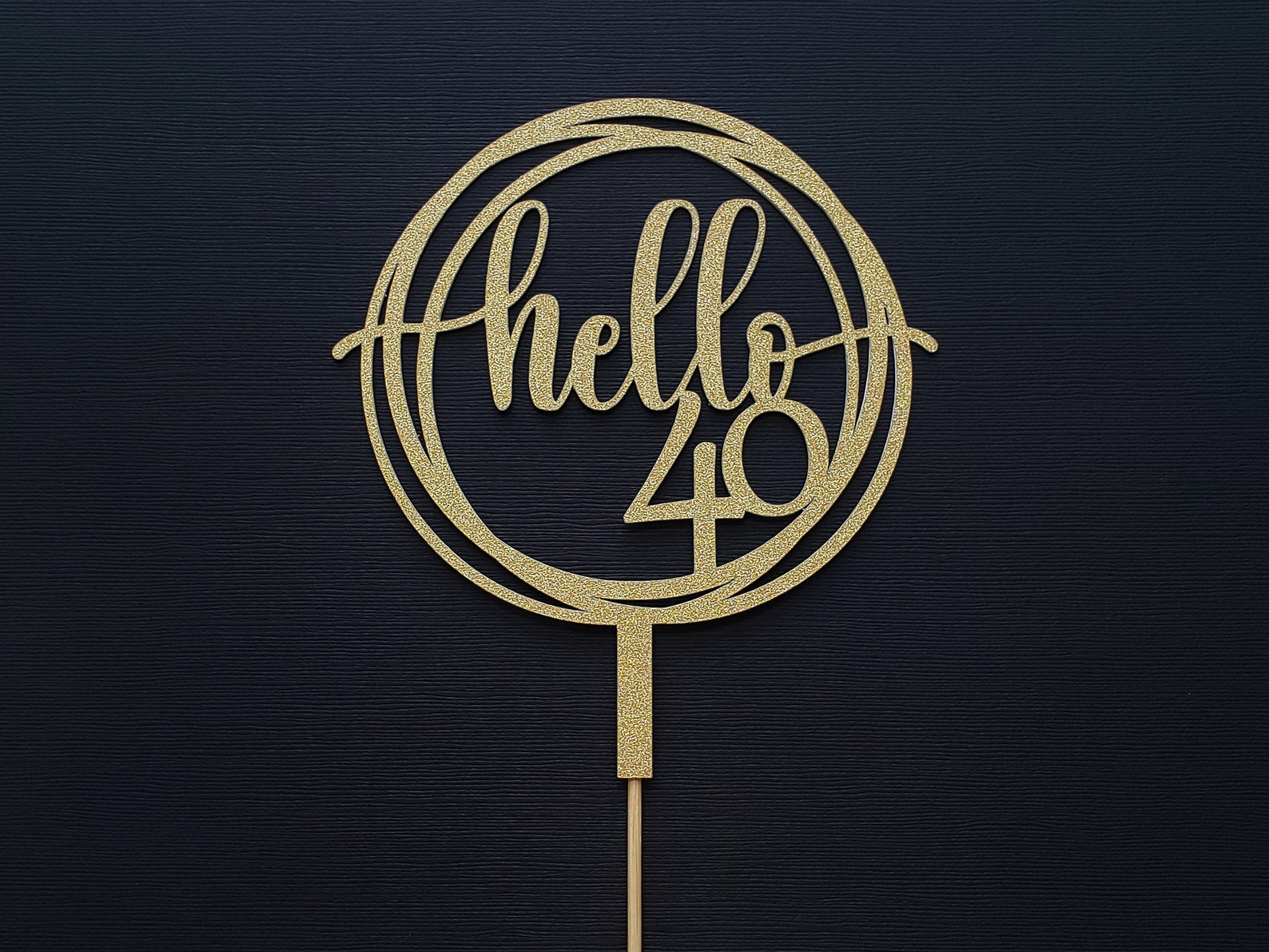 Hello 40 Cake Topper/Birthday Topper/40th Birthday Party/Cake | Etsy