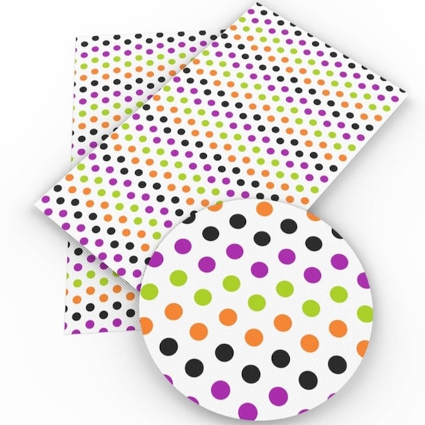 Orange Polka Dots White Background Vinyl - Etsy
