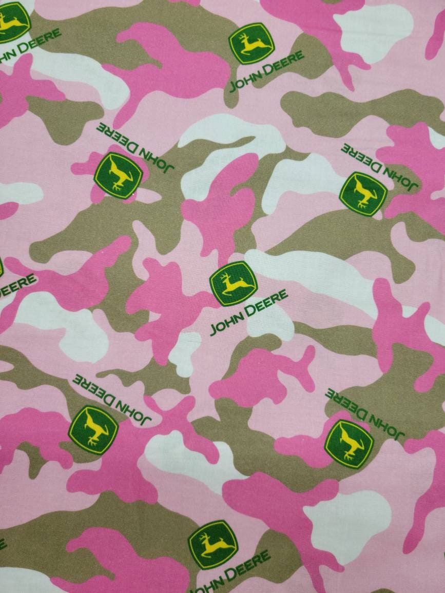 Pink John Deere Camo Logo