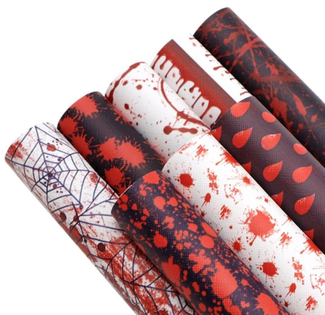Blood Splatter 8 Piece Sheet Set Vinyl Sheets Faux Leather - Etsy