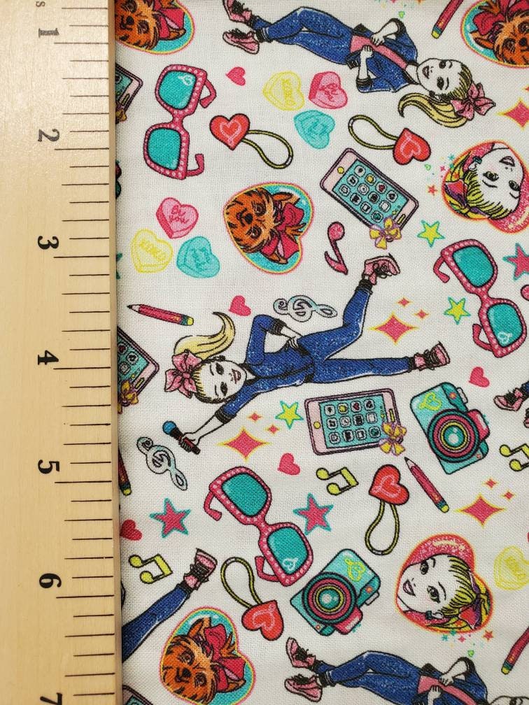Jojo Cotton Fabric by the Yard or 1/2 Yard or Fat Quarter | Etsy