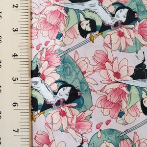 Disney Mulan Cotton Fabric by the Yard or 1/2 Yard or Fat Quarter - Etsy