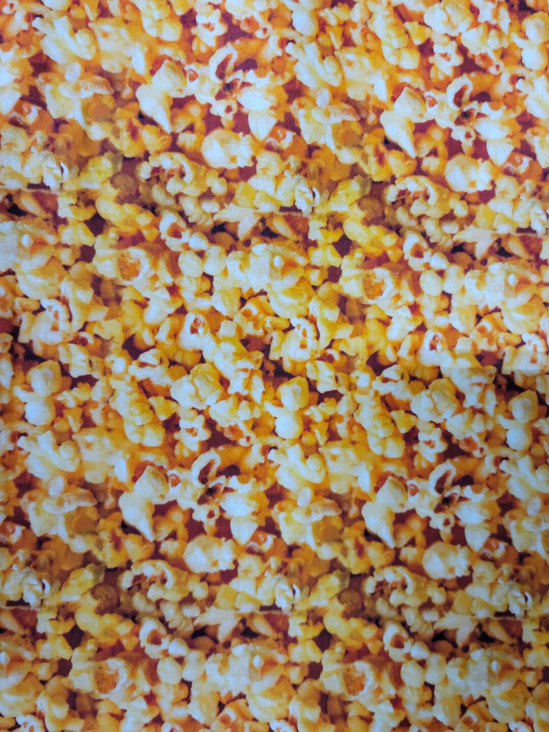 Theater Popcorn 100% Cotton Woven Fabric by the Yard or 1/2 Yard or Fat ...