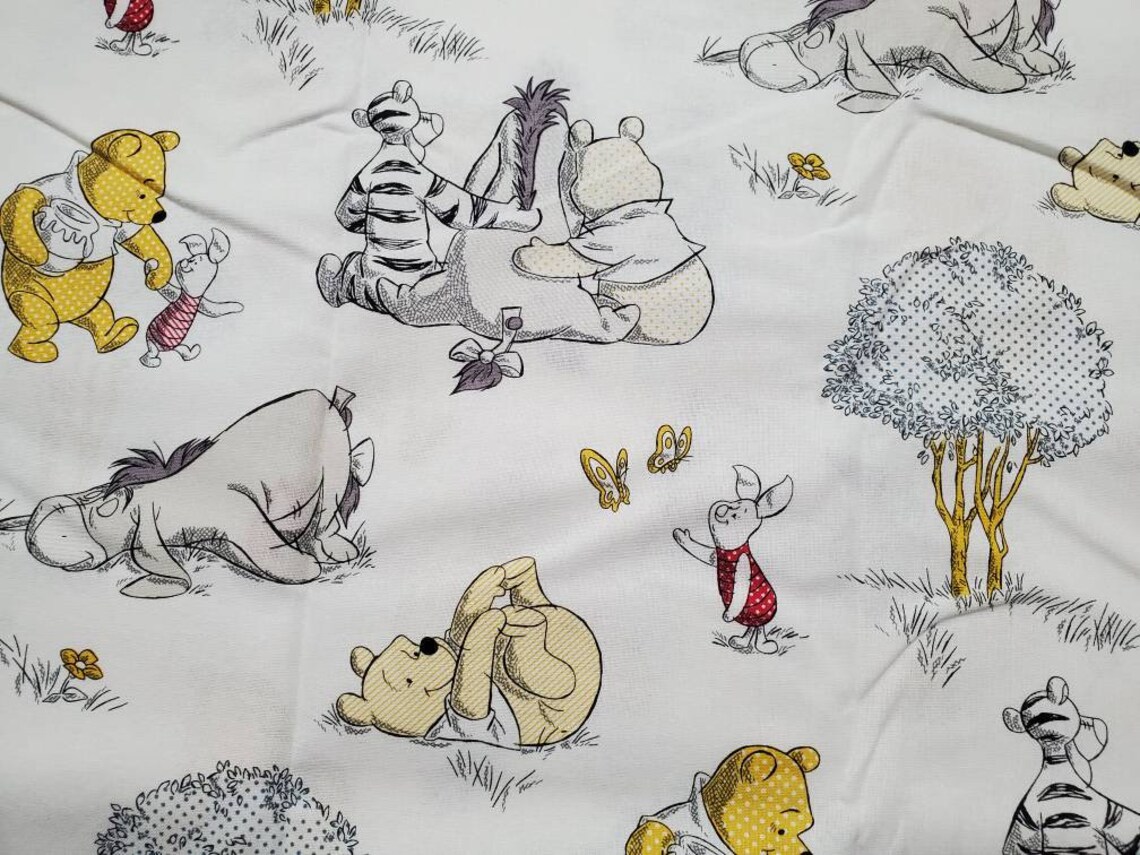 Disney Winnie the Pooh Togetherish Cotton Fabric by the Yard | Etsy