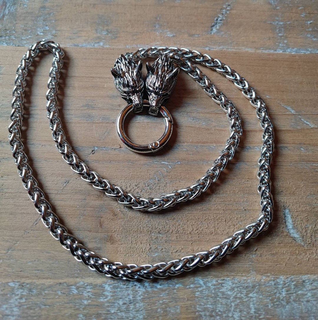 Collar llamativo de lobos para hombre, collar llamativo para hombre ...
