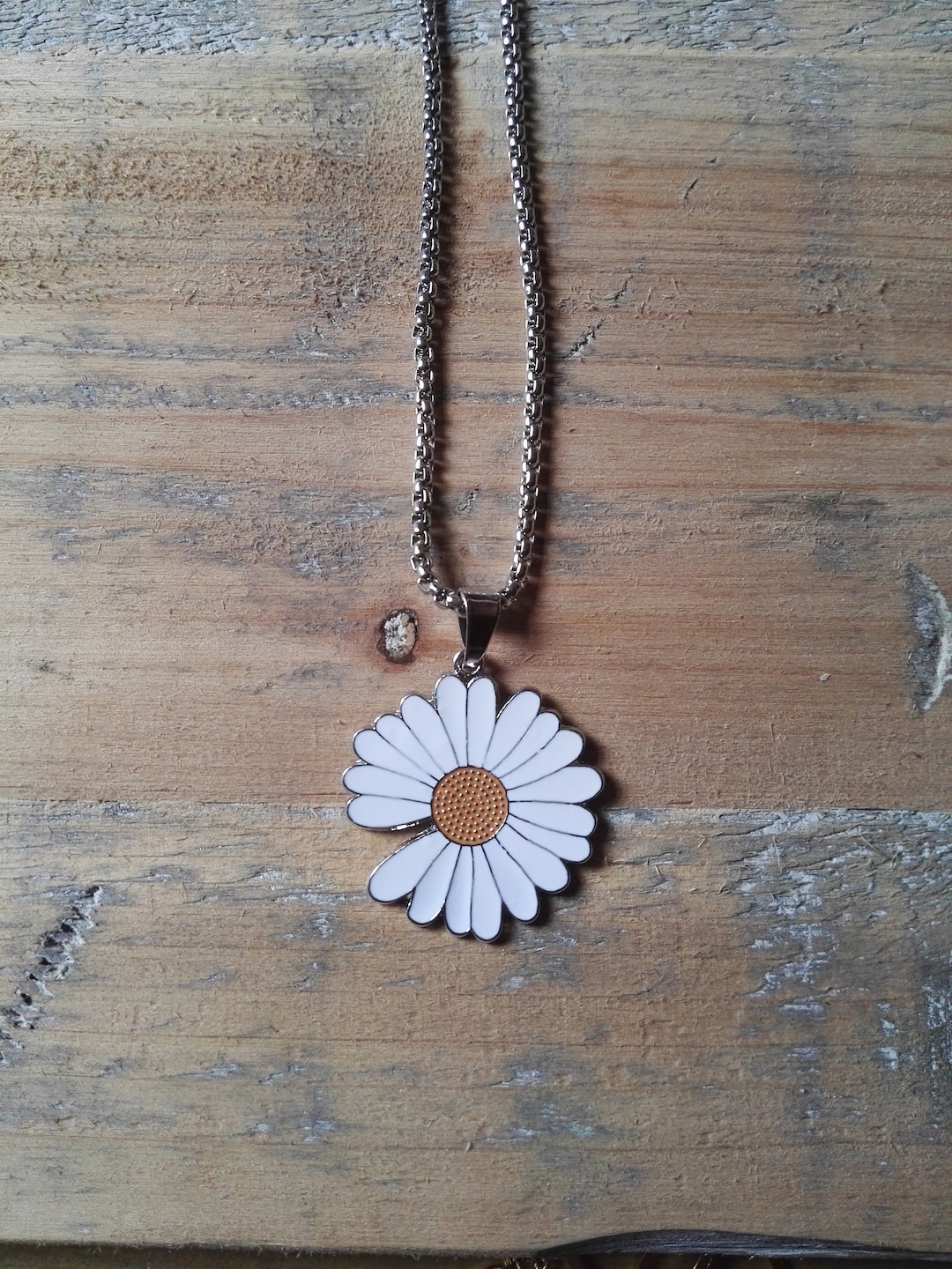 Beautiful Daisy Flower Necklace Daisy Jewelry Daisy Necklace for Men ...