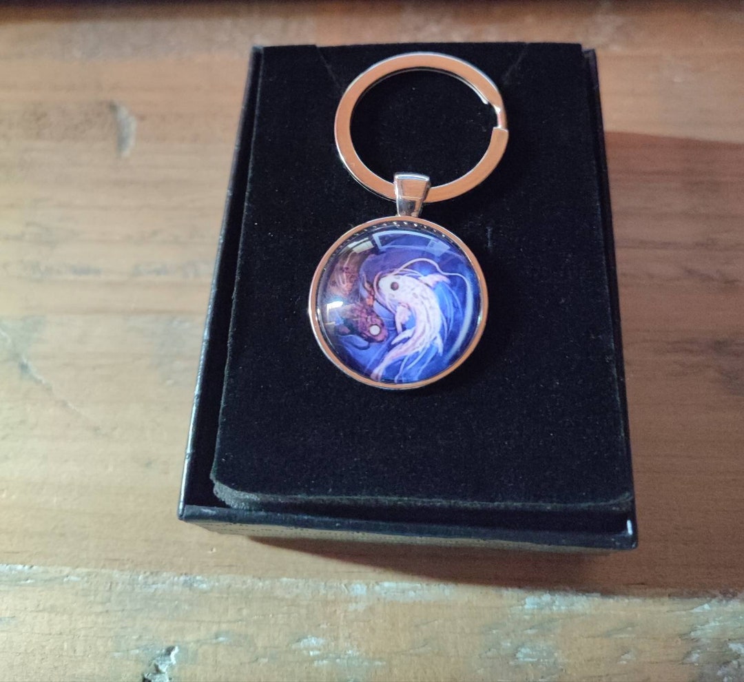 Fish Keychain Koi Fish Keychain Fish Talisman Keychain Energy Keychain ...