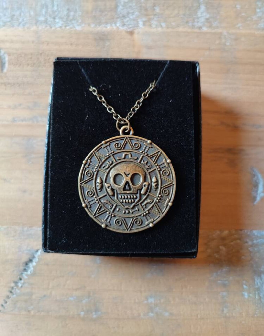 Pirate Necklace Bronze Pirate Necklace Treasure Chest Coin Necklace ...