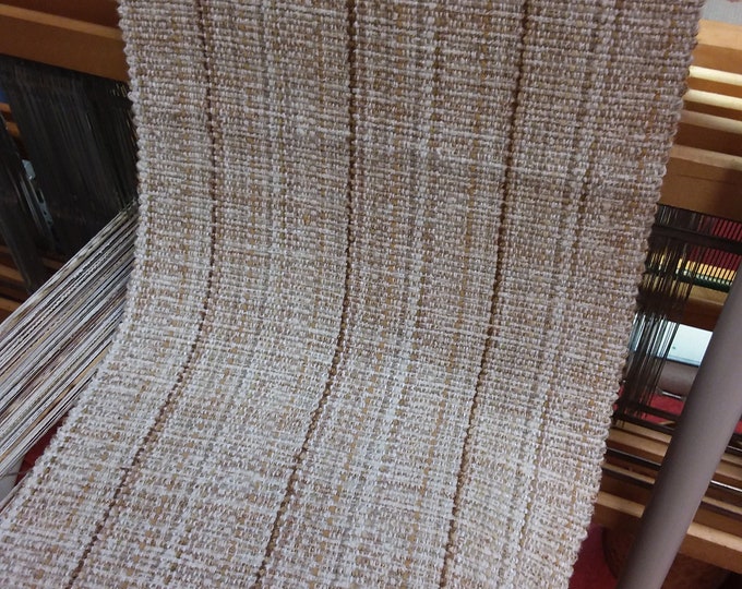 Natural Oatmeal Handwoven Table Runner, Eco-friendly. Machine Washable ...