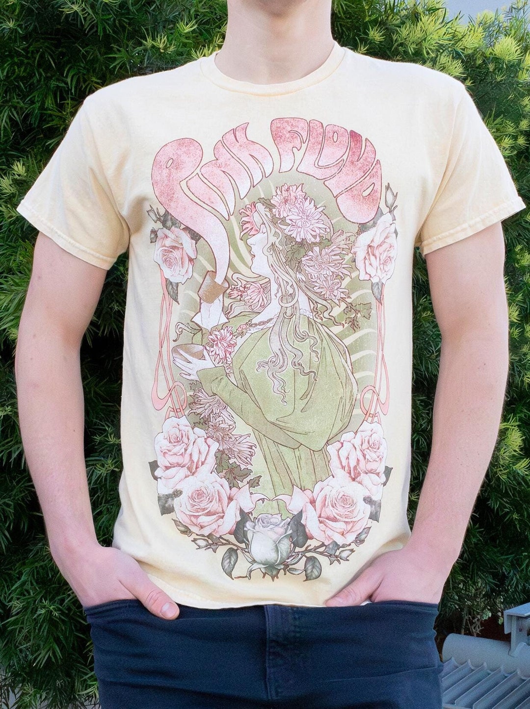 PINK FLOYD 'lady Pink' Unisex Tee (rhinestones Optional) Officially ...